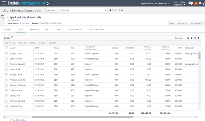 Streamline Billing and Enhanced Journal Entries with Vantagepoint | Deltek