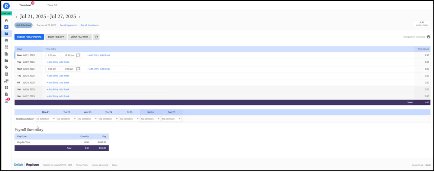 Replicon’s Latest Release in Reporting and Labor Compliance