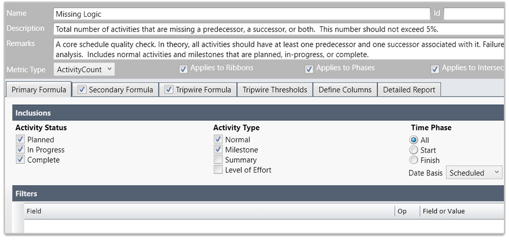Project Schedule Analysis | Deltek Acumen Fuse