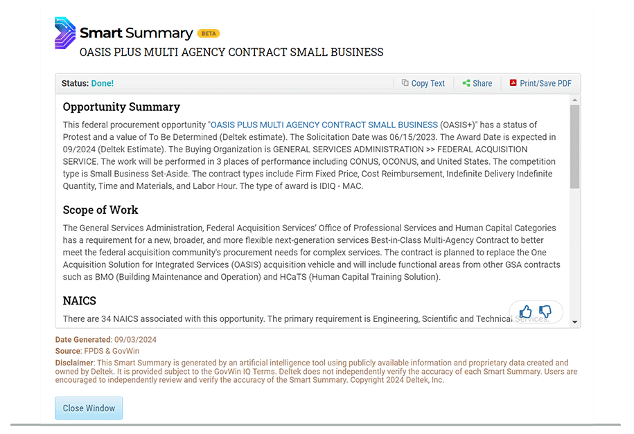 Business Development Automation | GovWin IQ